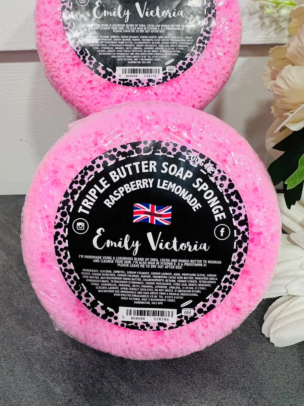 Body Buffer Sponge RASPBERRY LEMONADE - Quirky Boutique – Quirky Boutique