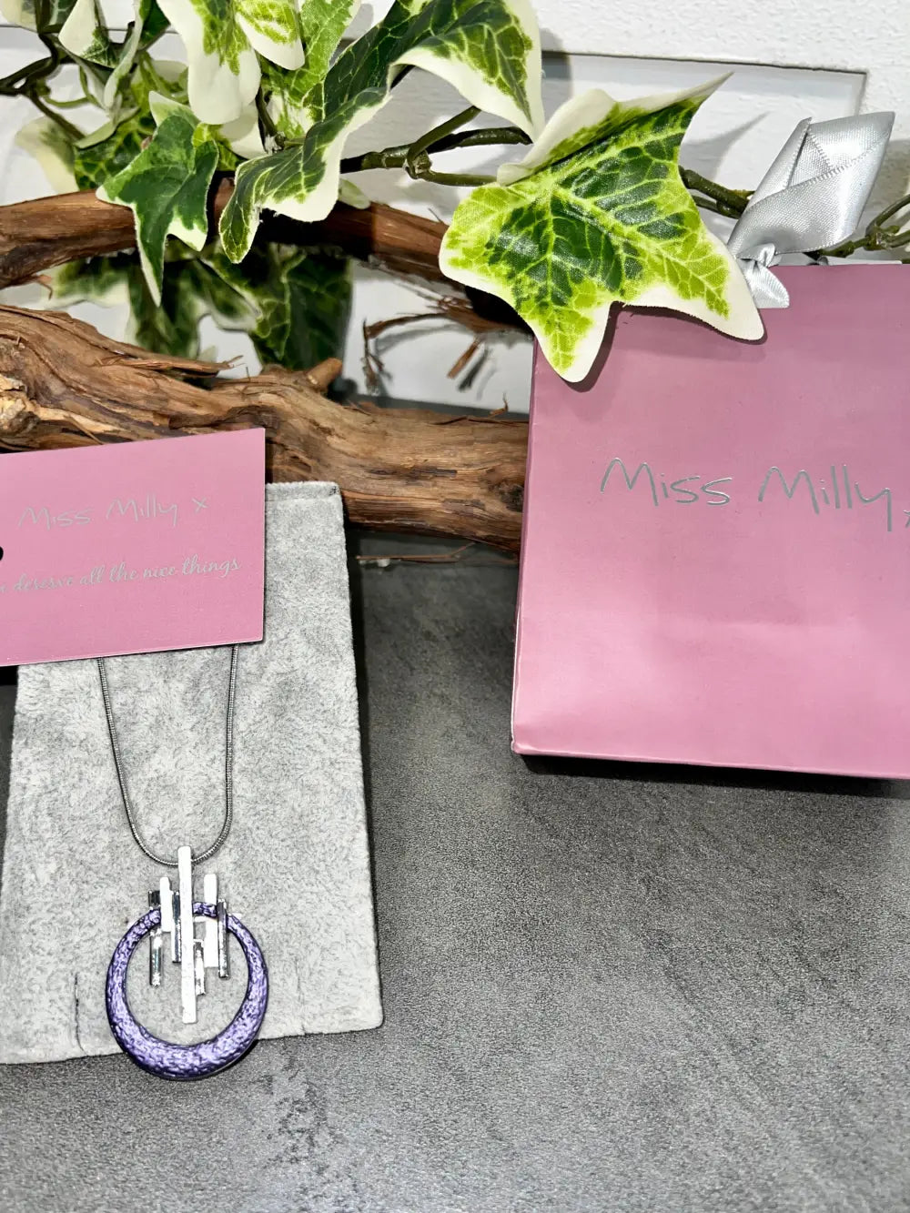 Miss Milly Cascade Necklace PURPLE - Quirky Boutique – Quirky Boutique