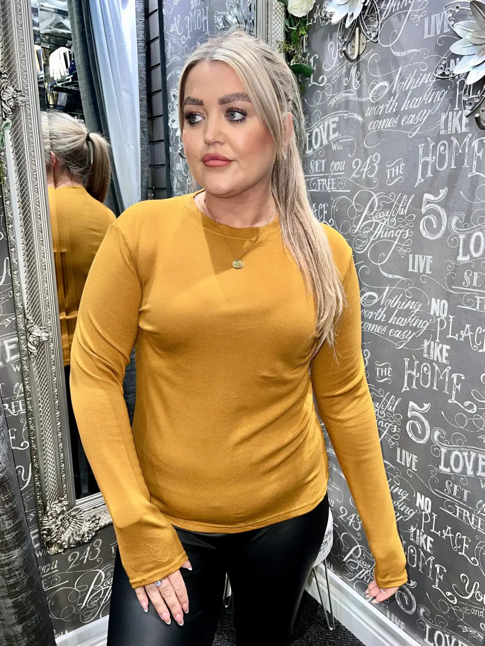 Saffron Stretch Top MUSTARD - Quirky Boutique – Quirky Boutique