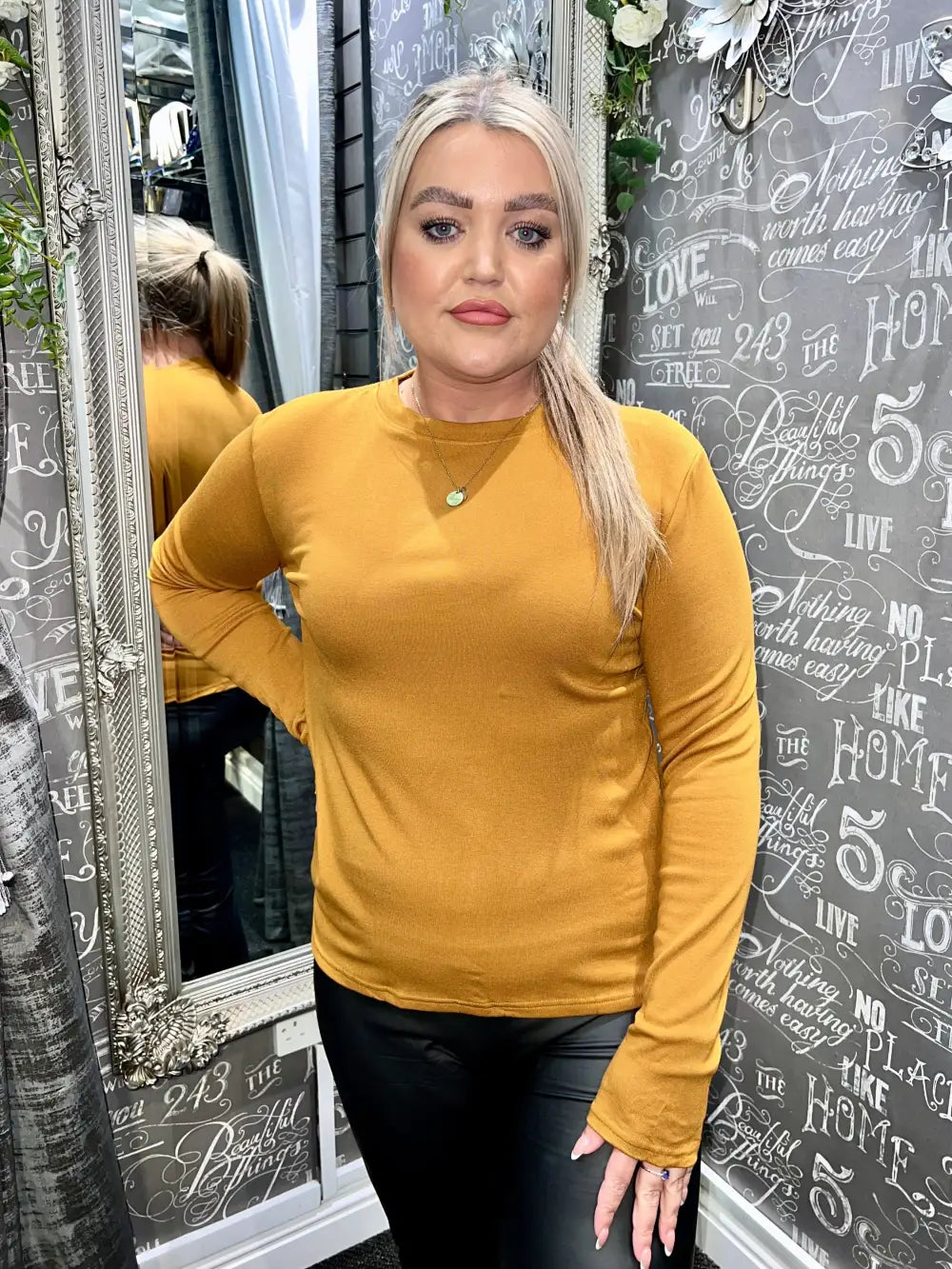 Saffron Stretch Top MUSTARD - Quirky Boutique – Quirky Boutique